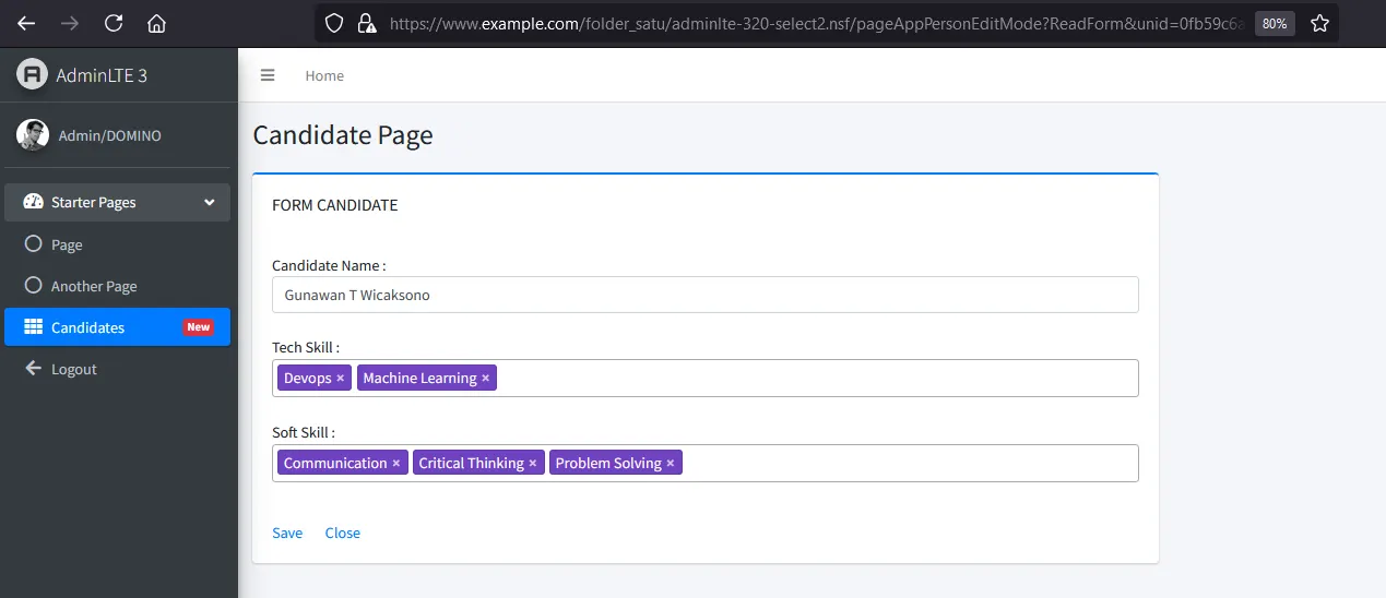 Guide to Integrating AdminLTE Layout into Notes Domino Applications ...