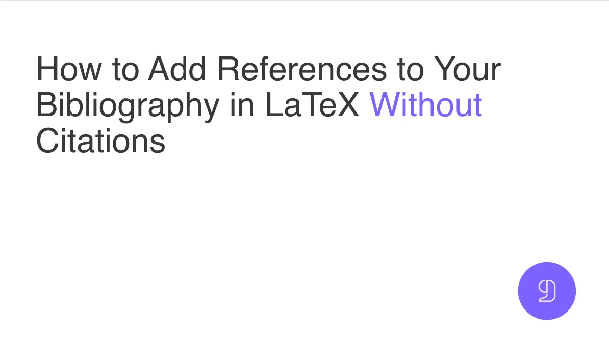 How to Use Numbered Citations in LaTeX / Overleaf / ShareLaTeX | by ...