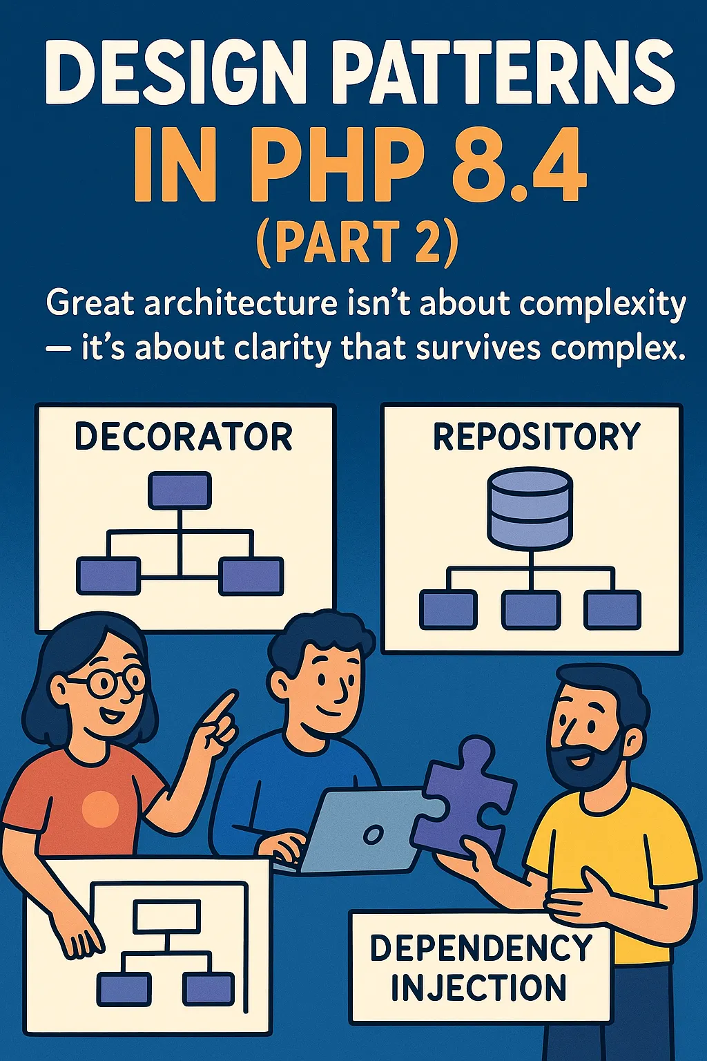 Design Patterns in PHP 8.4 (Part 5): The Human Side of Architecture | by Mathews Jose | Nov ...