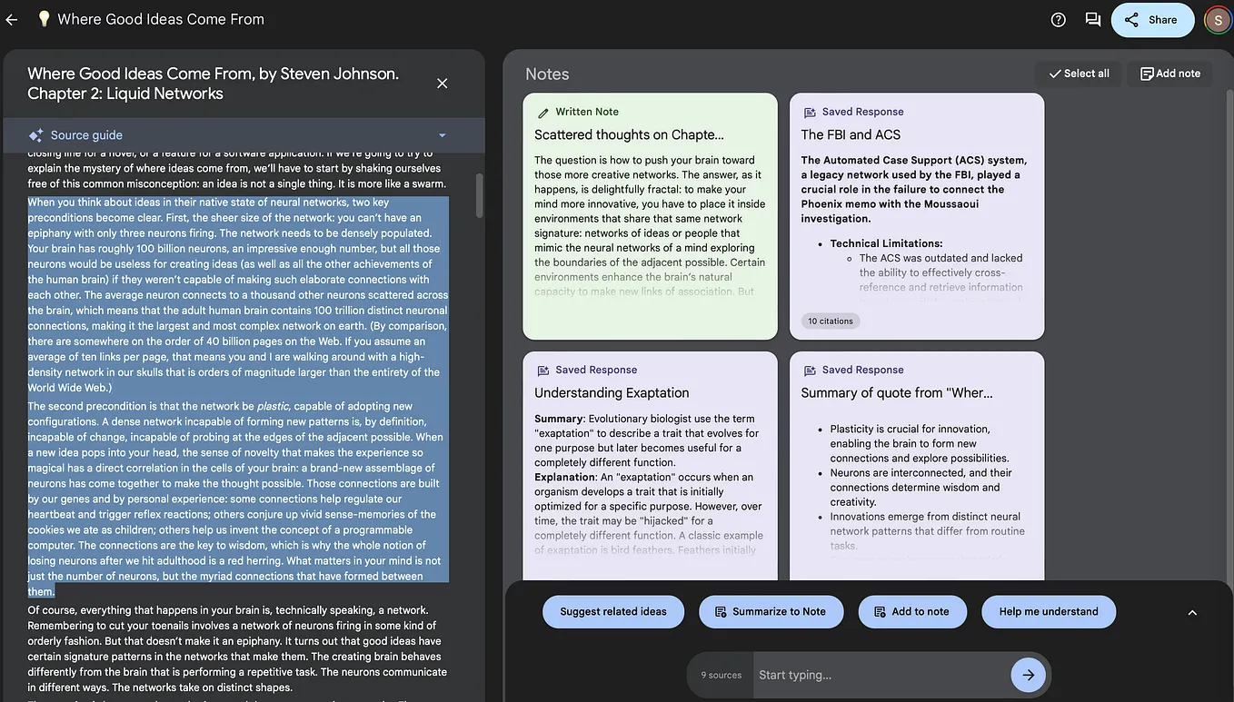 How To Use NotebookLM As A Research Tool | by Steven Johnson ...