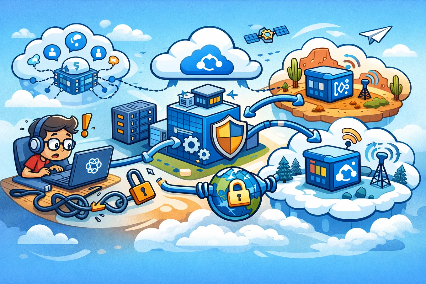 Extend On-Prem Connection To Cloud : Azure Hybrid Connectivity | by Asai Thambi | AZURE HUB | Medium