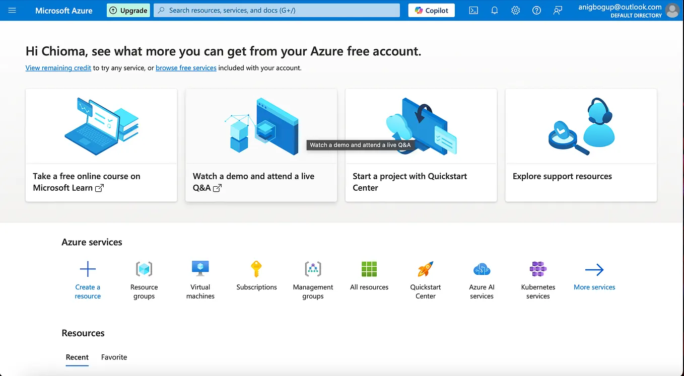 How to Create and Connect to a Linux VM Using an Azure-Generated SSH Key Pair | by Anigbogu ...