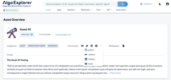 Algoexplorer 2 0 The New Algorand Block Explorer Is Here By Pablo Yabo Rand Labs Medium