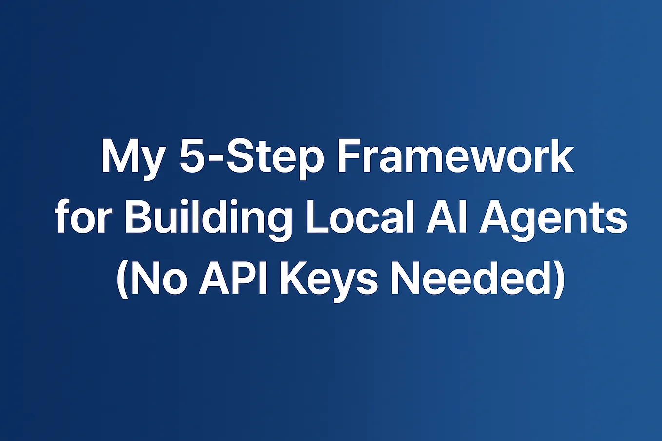 How I Built AI Agents Locally Using Ollama + LangChain — No API Keys Needed | by Shivam Rathod ...