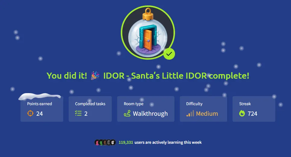 Advent Of Cyber 2025 | Day 5| IDOR - Santa’s Little IDOR| Walkthrough ...