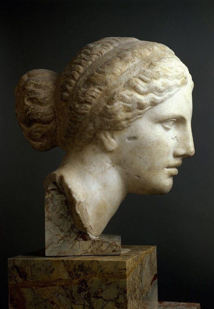 Greek Statue Woman Face
