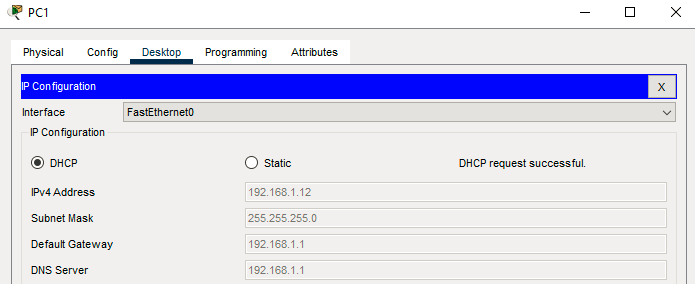 Konfigurasi Dhcp Dan Dns Server Menggunakan Cisco Packet Tracer