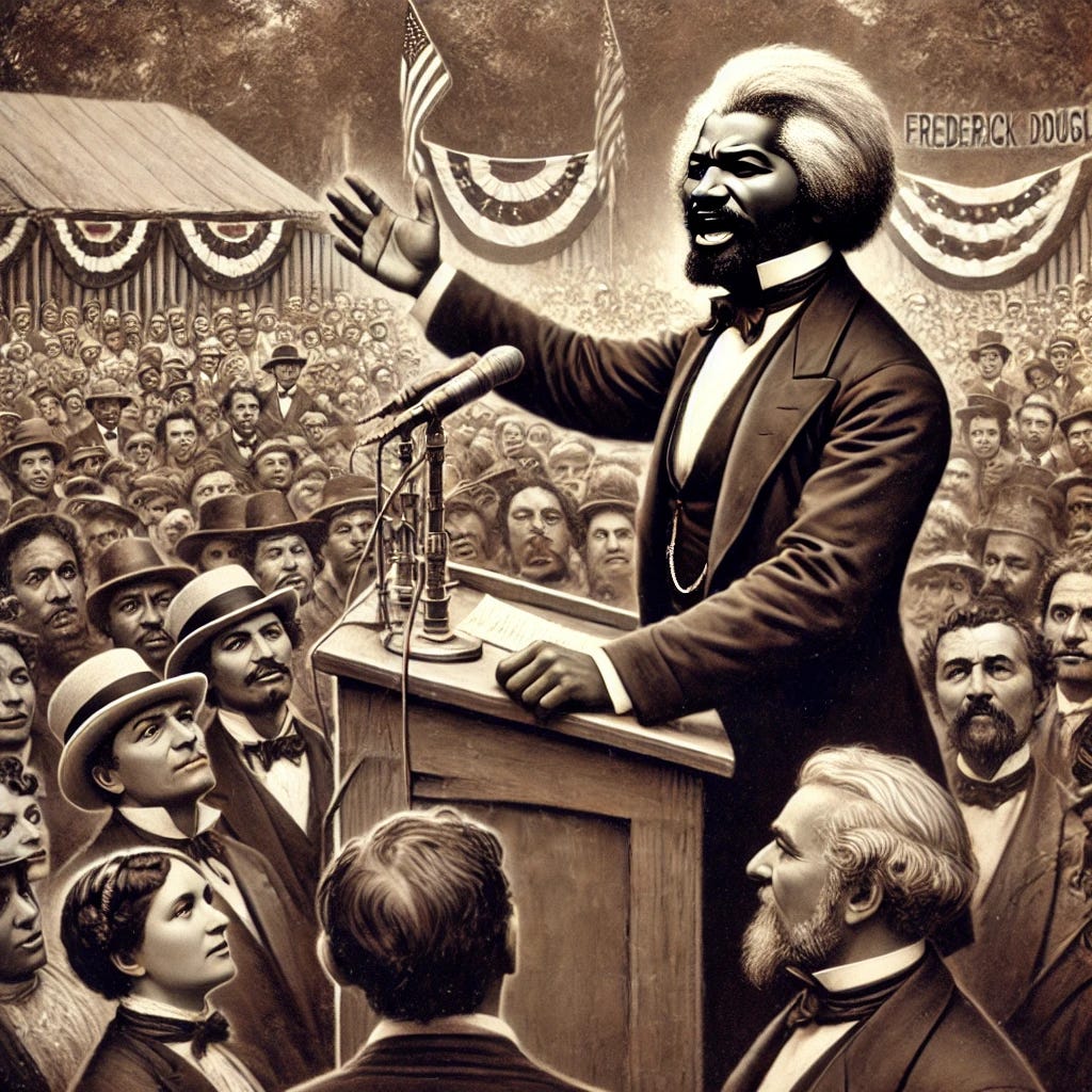 Frederick Douglass Speaking Frederick Douglass Speech Raises Question: