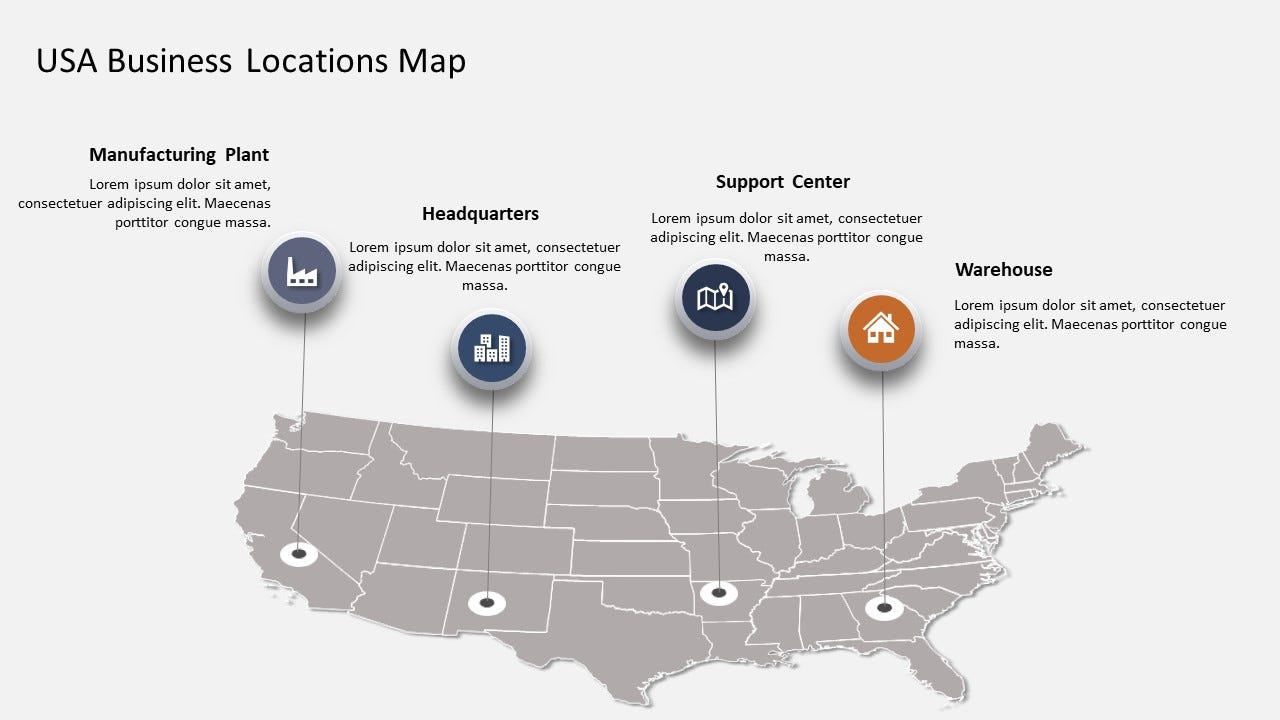 Us Map Template Powerpoint