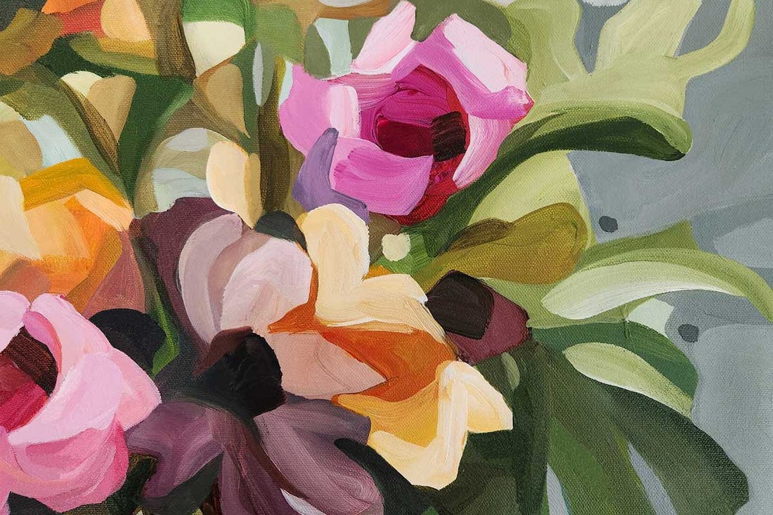 Flower Paintings Elegant Floral Flower Art New Canvas