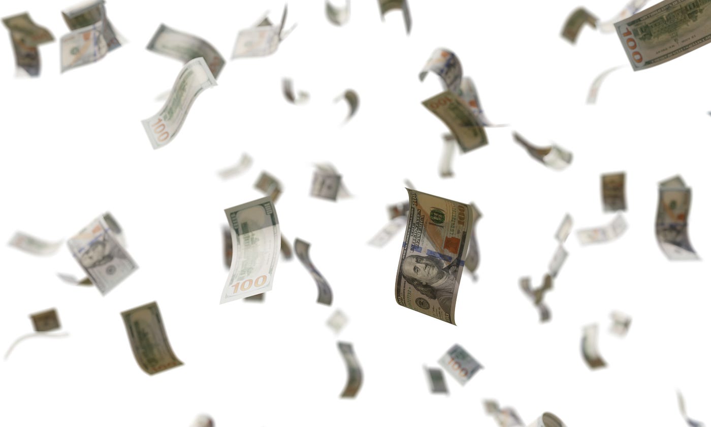 Raining Money Transparent Gif