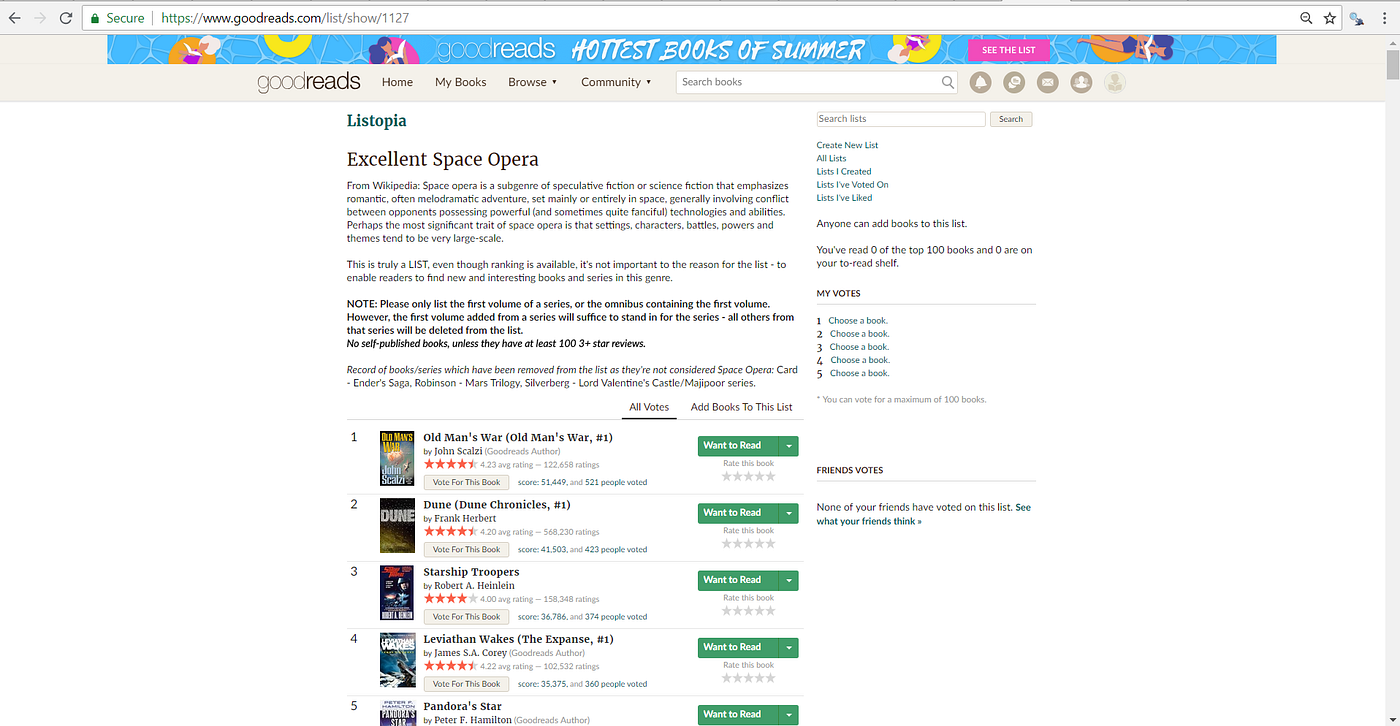 Goodreads Web
