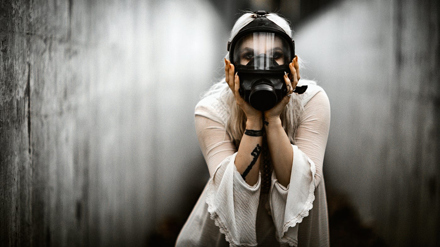 Gas Mask Fashion Photography