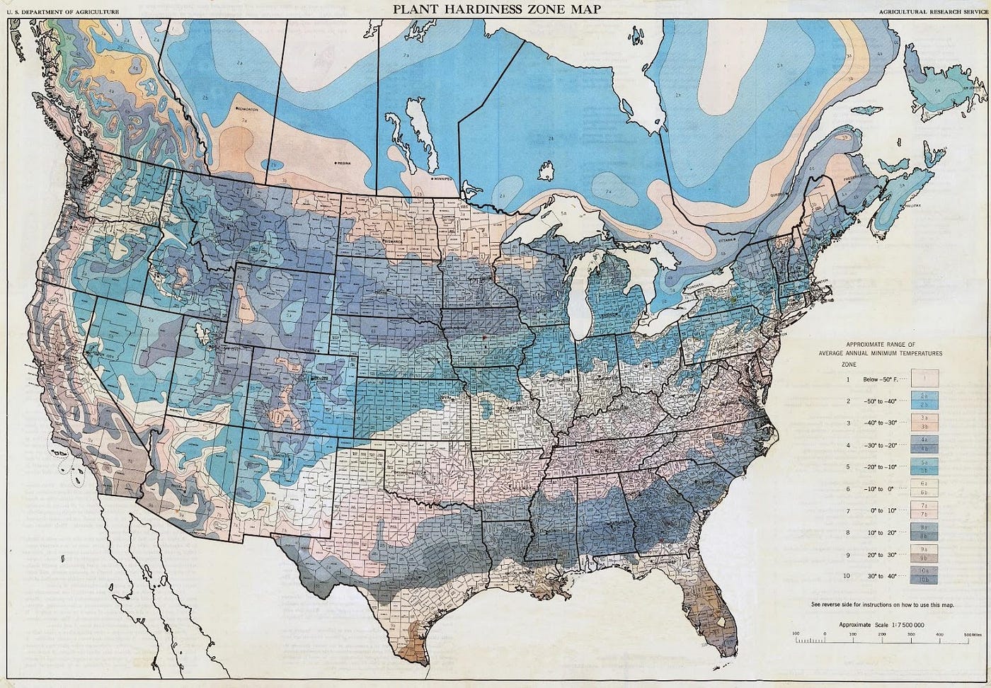 Usda Plant Hardiness Zone Map Of The Us For 2013