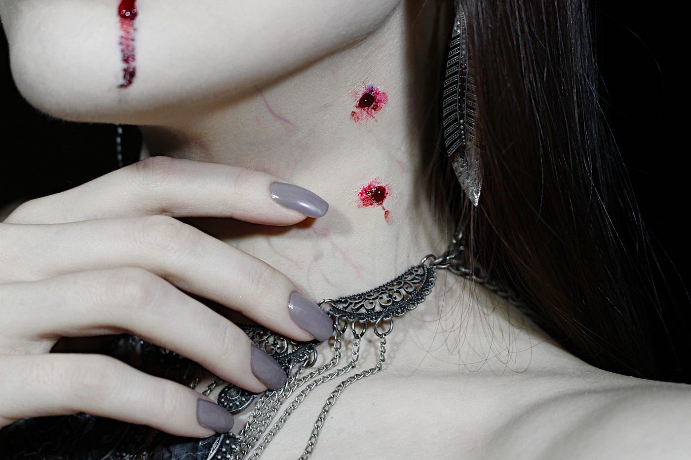 Vampire Bite Marks Drawing