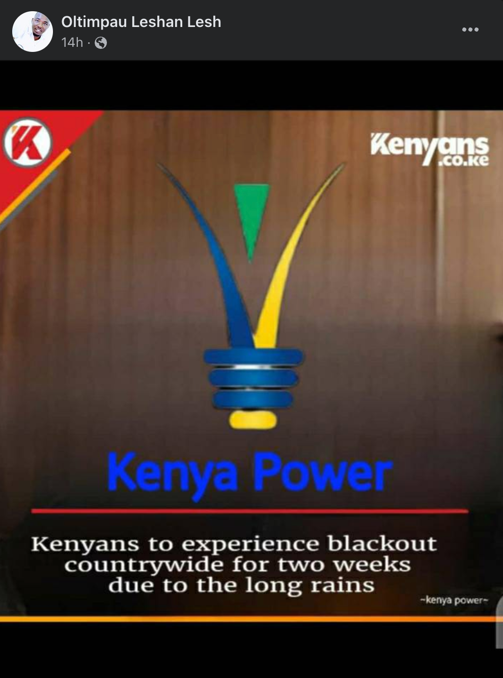 Kenya Power And Lighting Company Logo Expect Increased KPLC Token