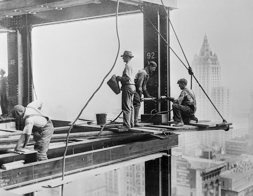 Empire State Building Under Construction
