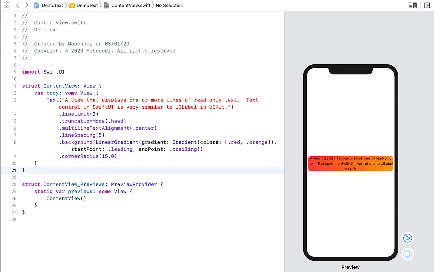 Cách thêm swiftui background gradient color vào SwiftUI