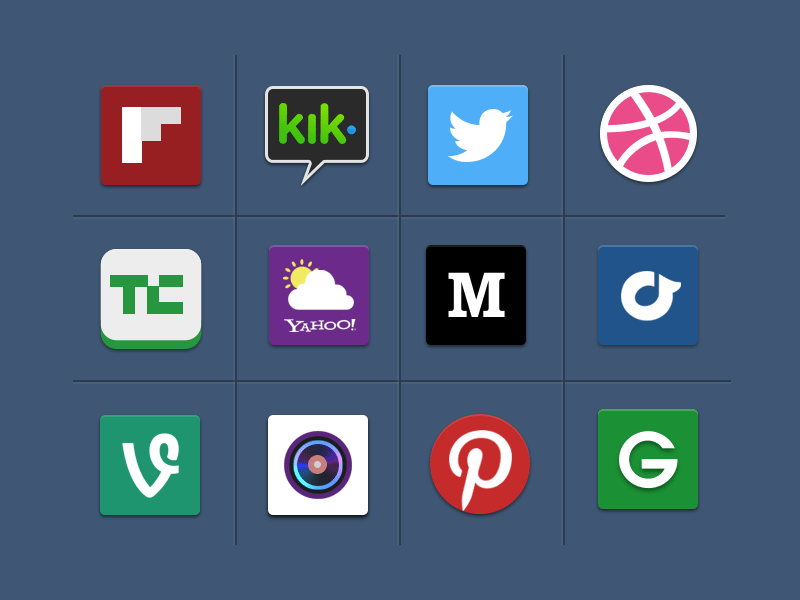 Social Media Icons Vine