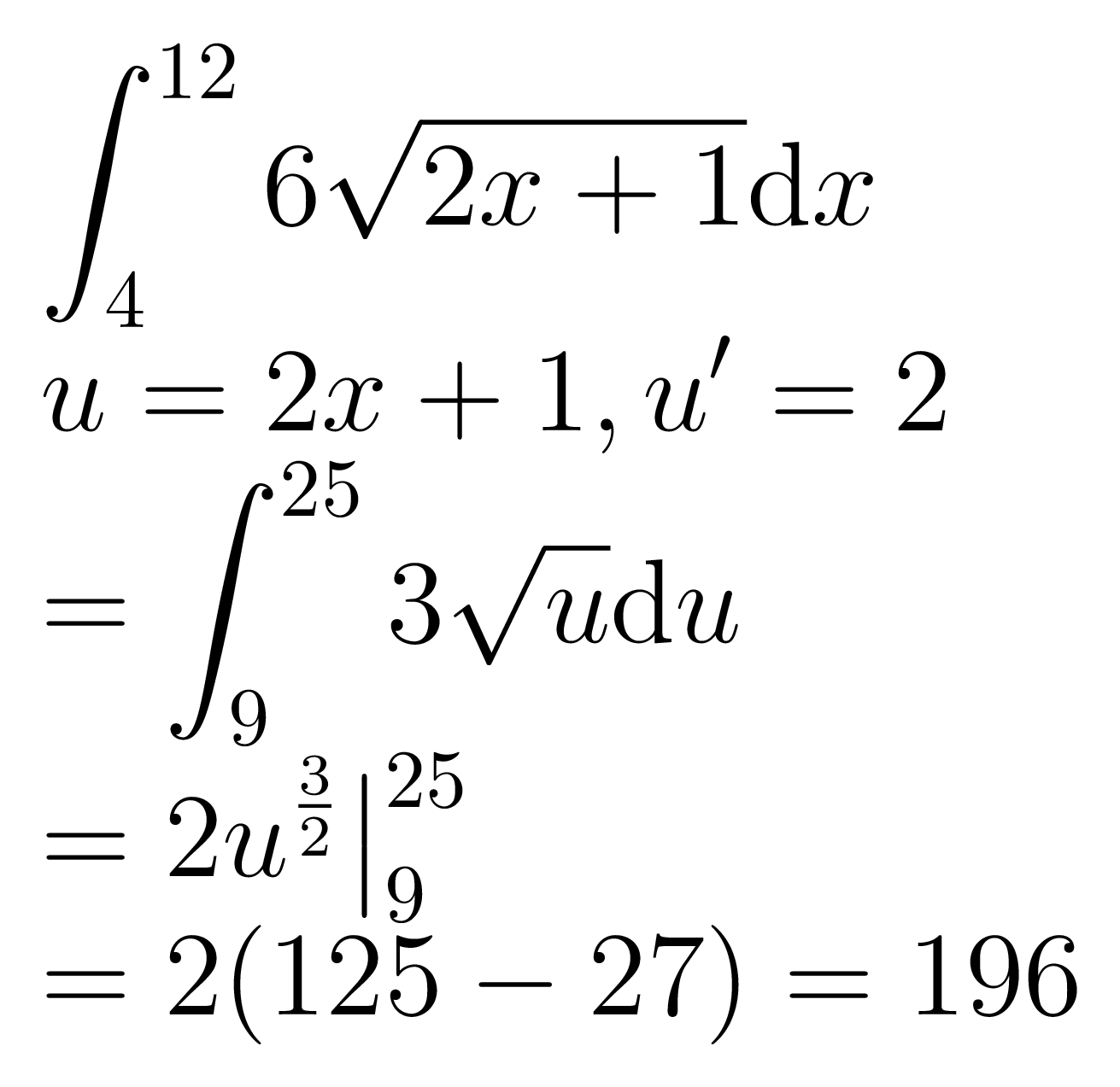 Integration By Substitution Examples