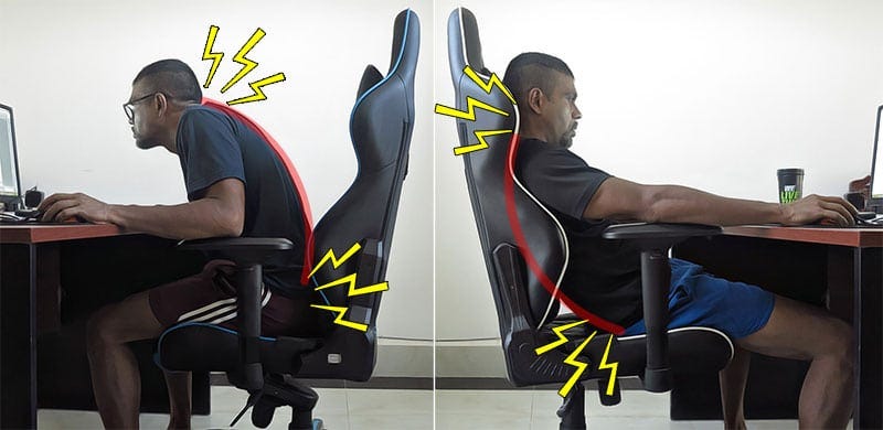 Gaming chair correct posture store