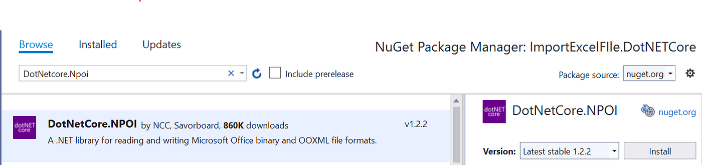 Import And Export Excel File In Asp Net Core 31 Razor
