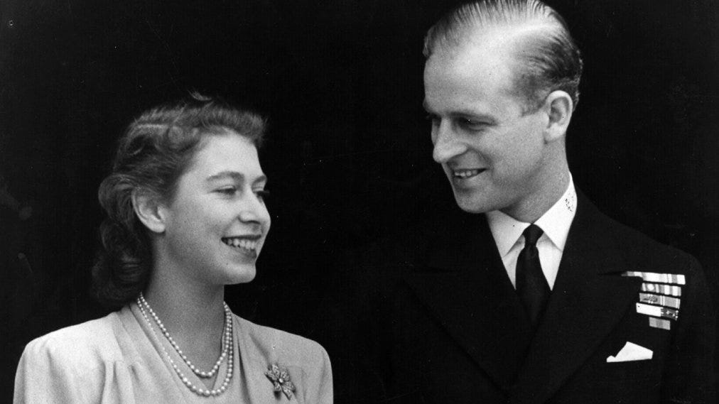 Queen Elizabeth And Prince Philip Young
