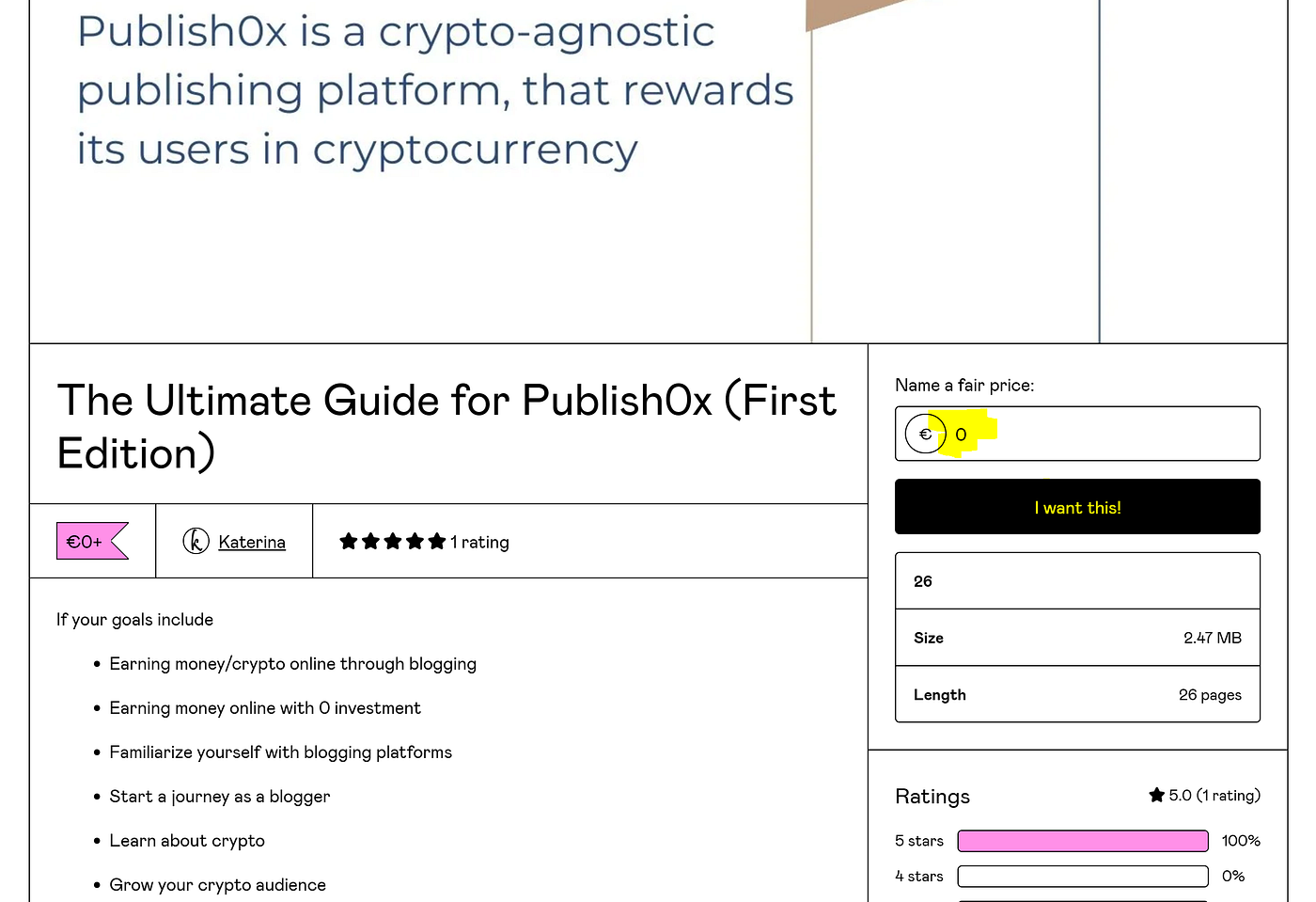 My Publish0x Statistics for April 2023 & a free Publish0x e-book!
