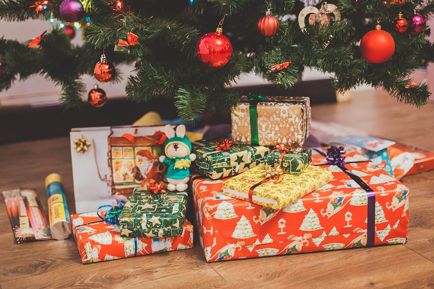 Lots Of Christmas Presents Under Tree