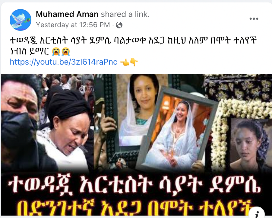 Ethiopian Model Sayat Demissie