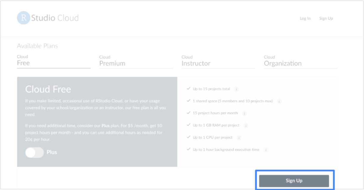 Rstudio Cloud Login BrianByrneDataAnalytics RStudio Cloud