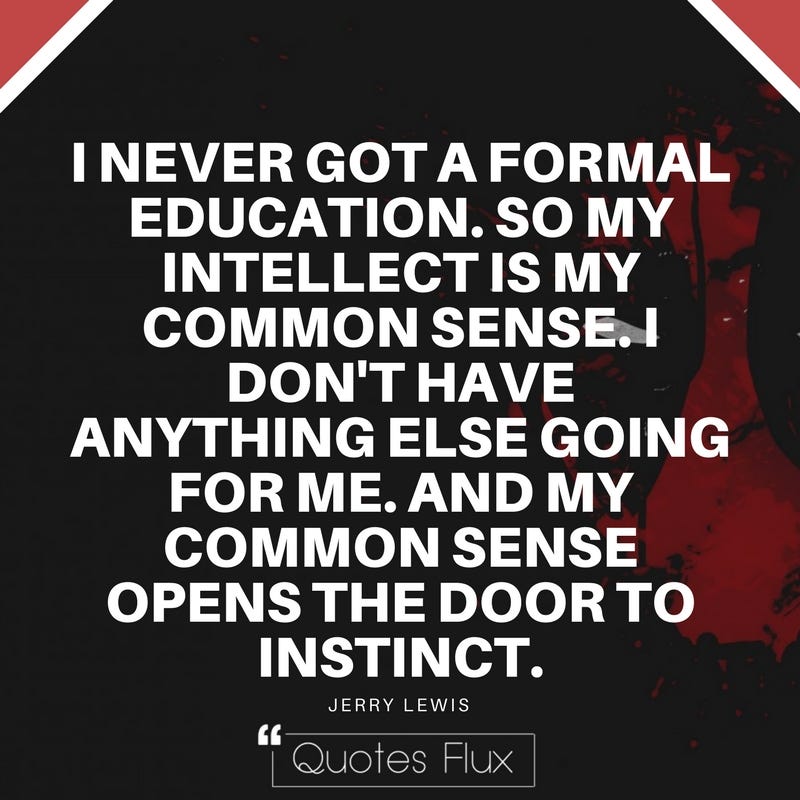 Simple Common Sense Quotes