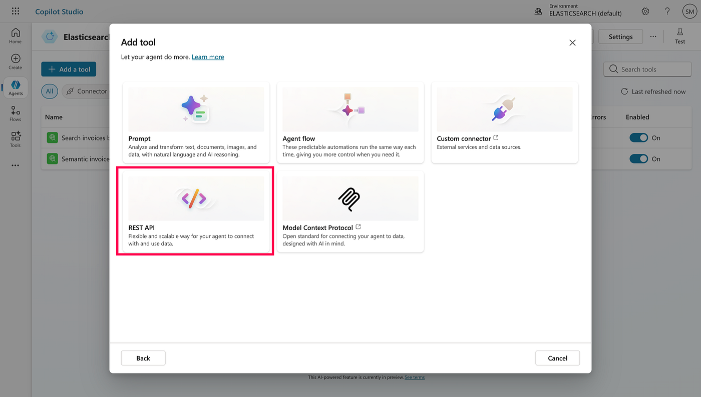 Smart LLM Agents with Copilot Studio & Elasticsearch