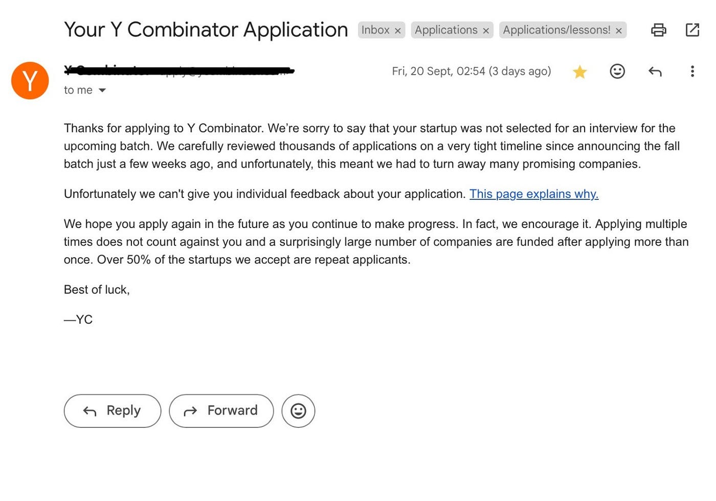 Stanford Rejection Letter Simulator
