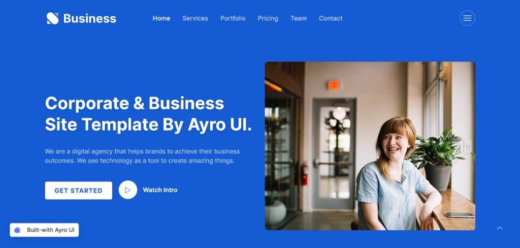 Professional Website Templates Bootstrap Jumbotron Design