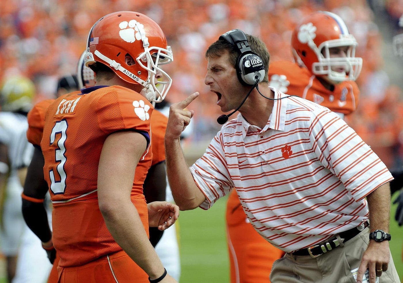 Football Coach Screaming At Player