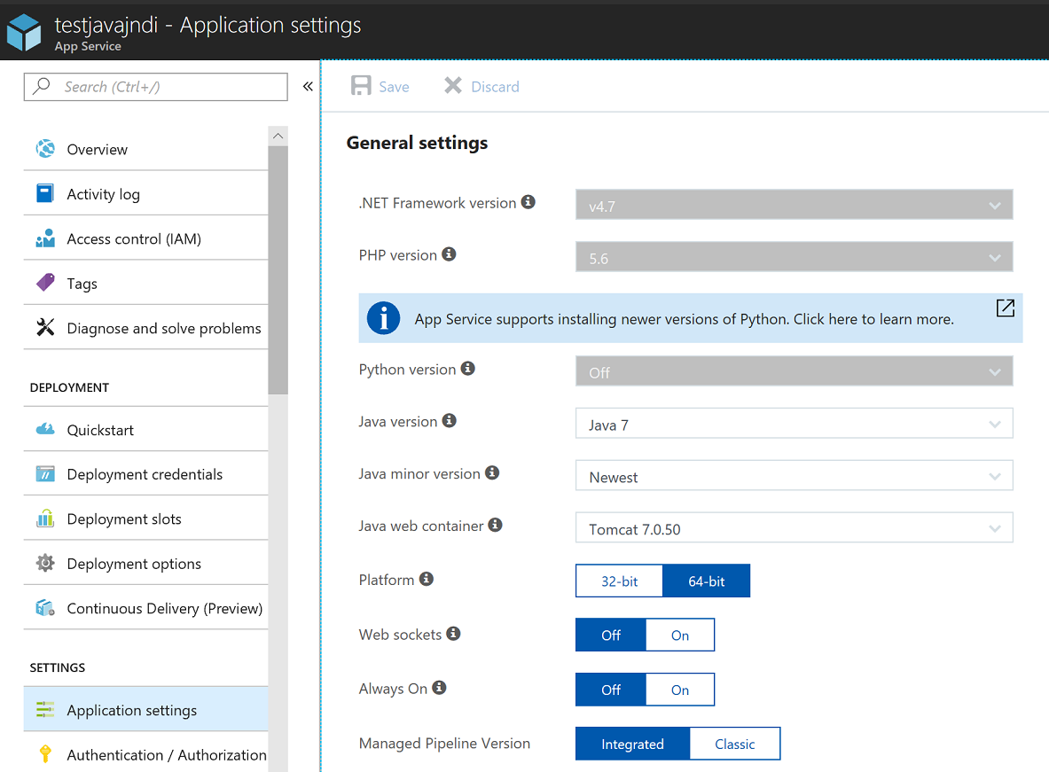 Java Access Azure Web App Web Service Through Aad Using