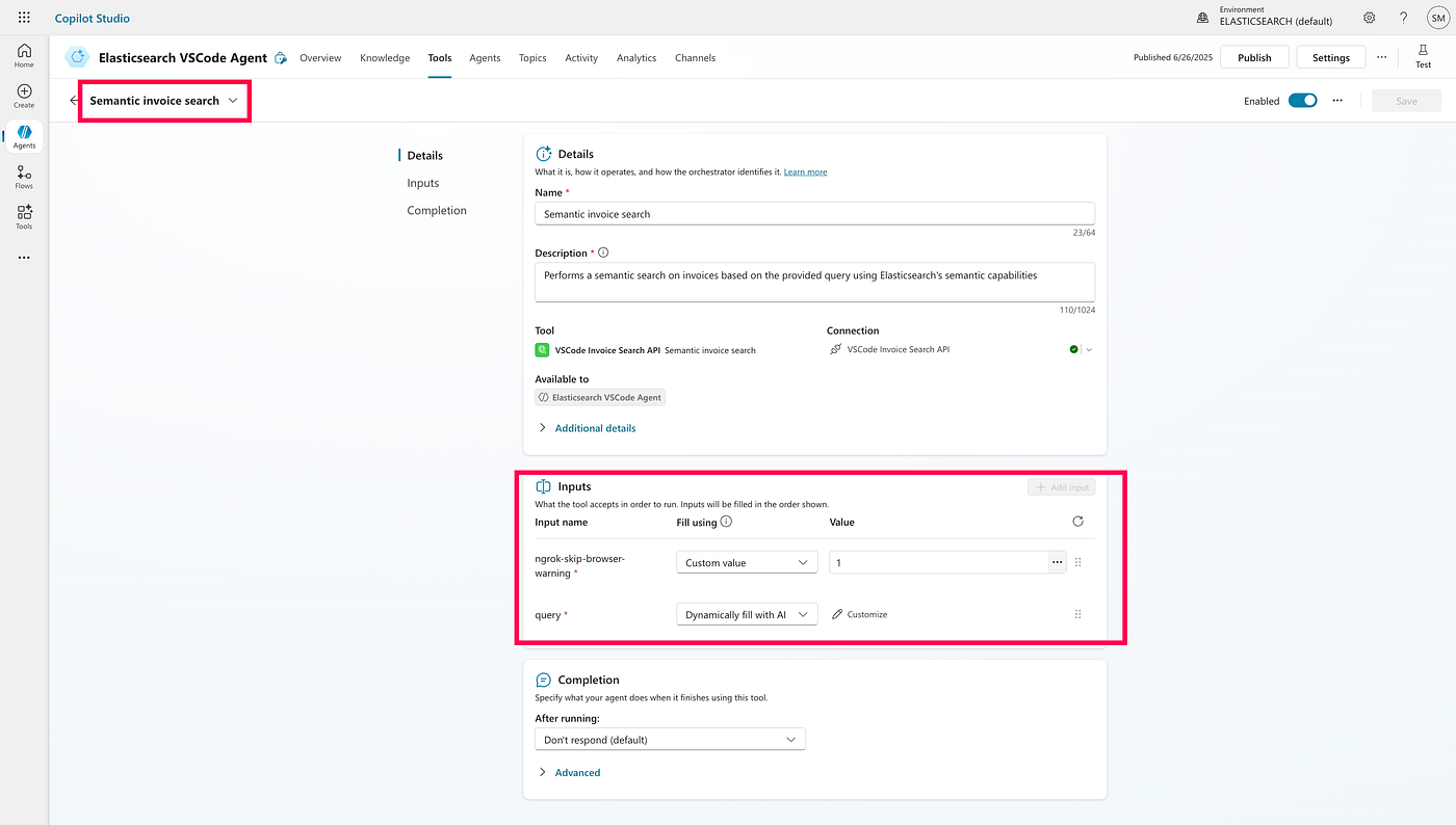 Smart LLM Agents with Copilot Studio & Elasticsearch