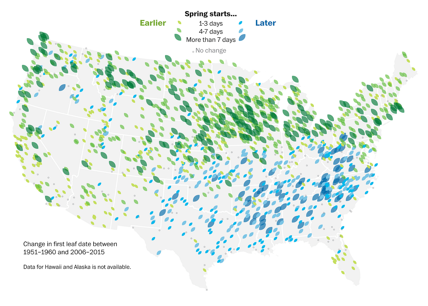 Leaf Growth United States Map