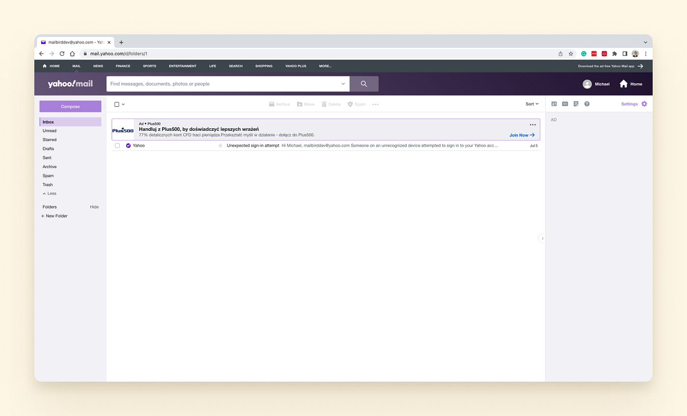 Yahoo Mail Sign In Inbox