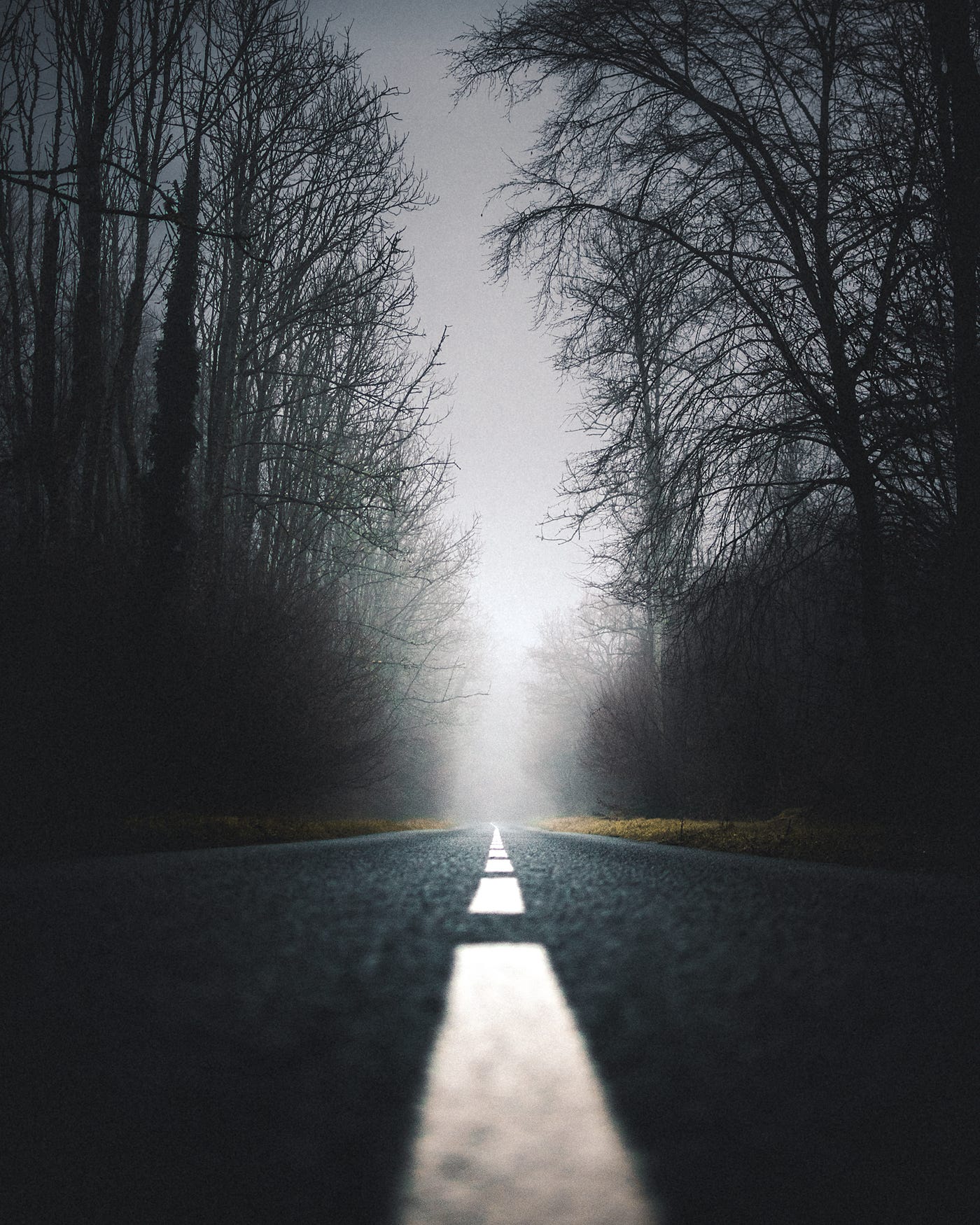 Dark Lonely Road Wallpaper