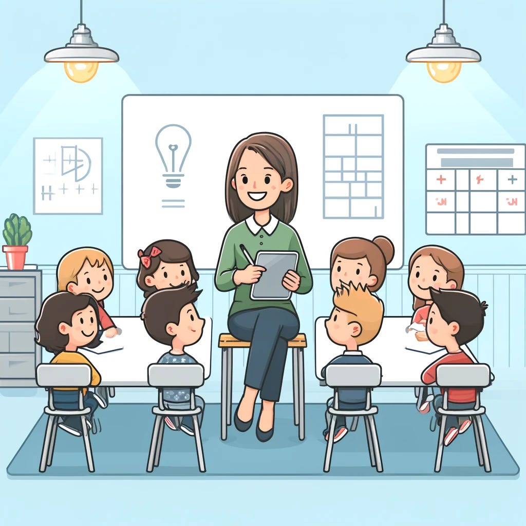 Classroom Group Work Cartoon