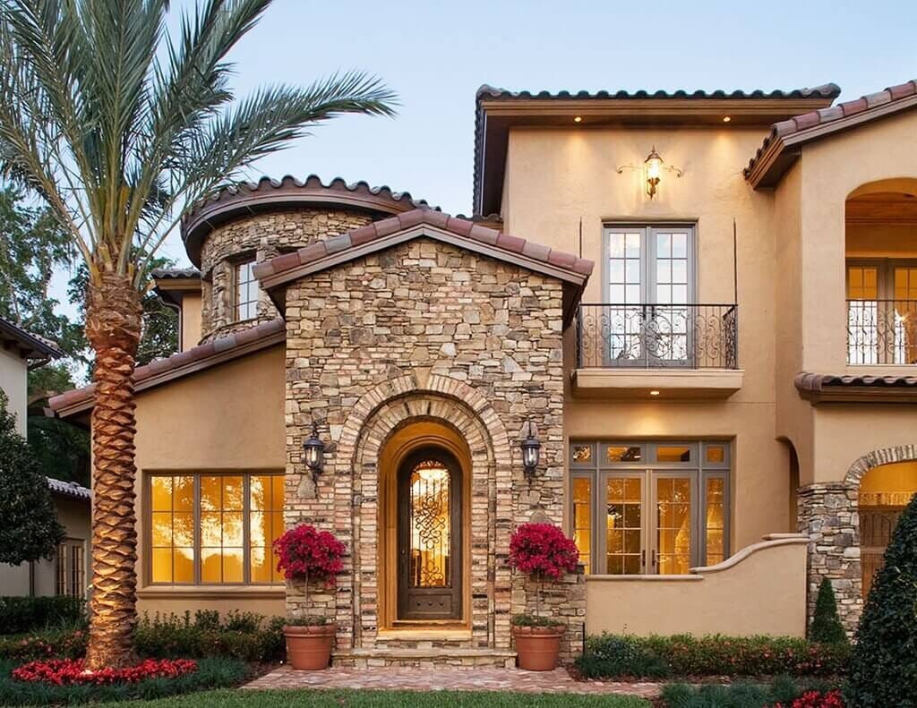 Modern Mediterranean Style Homes Texture