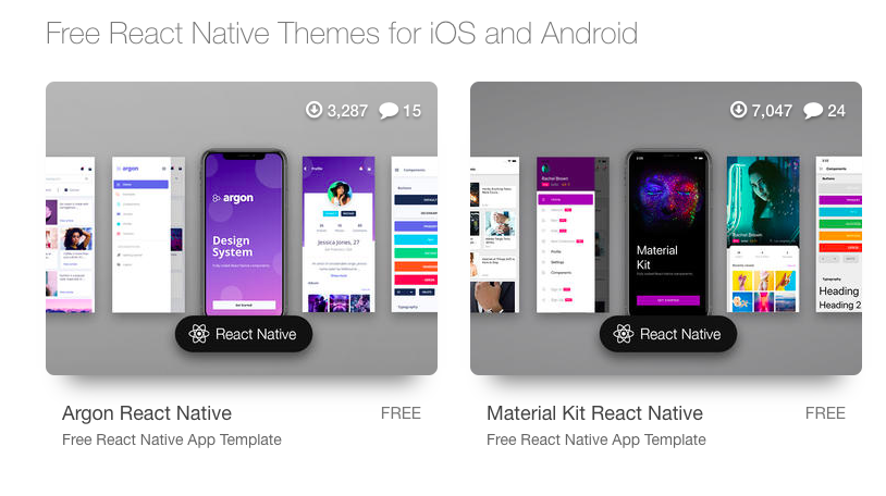 React Native Material Ui Theme Templates Premium Download
