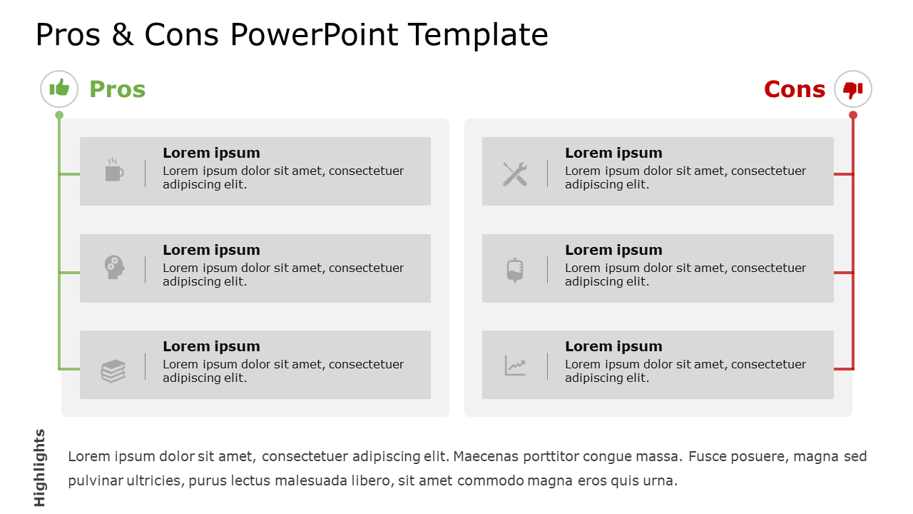 Pros And Cons Template Powerpoint