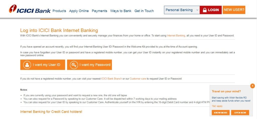 Netbanking Icici Bank Outage Hits ICICI Bank Mobile, Net Banking;