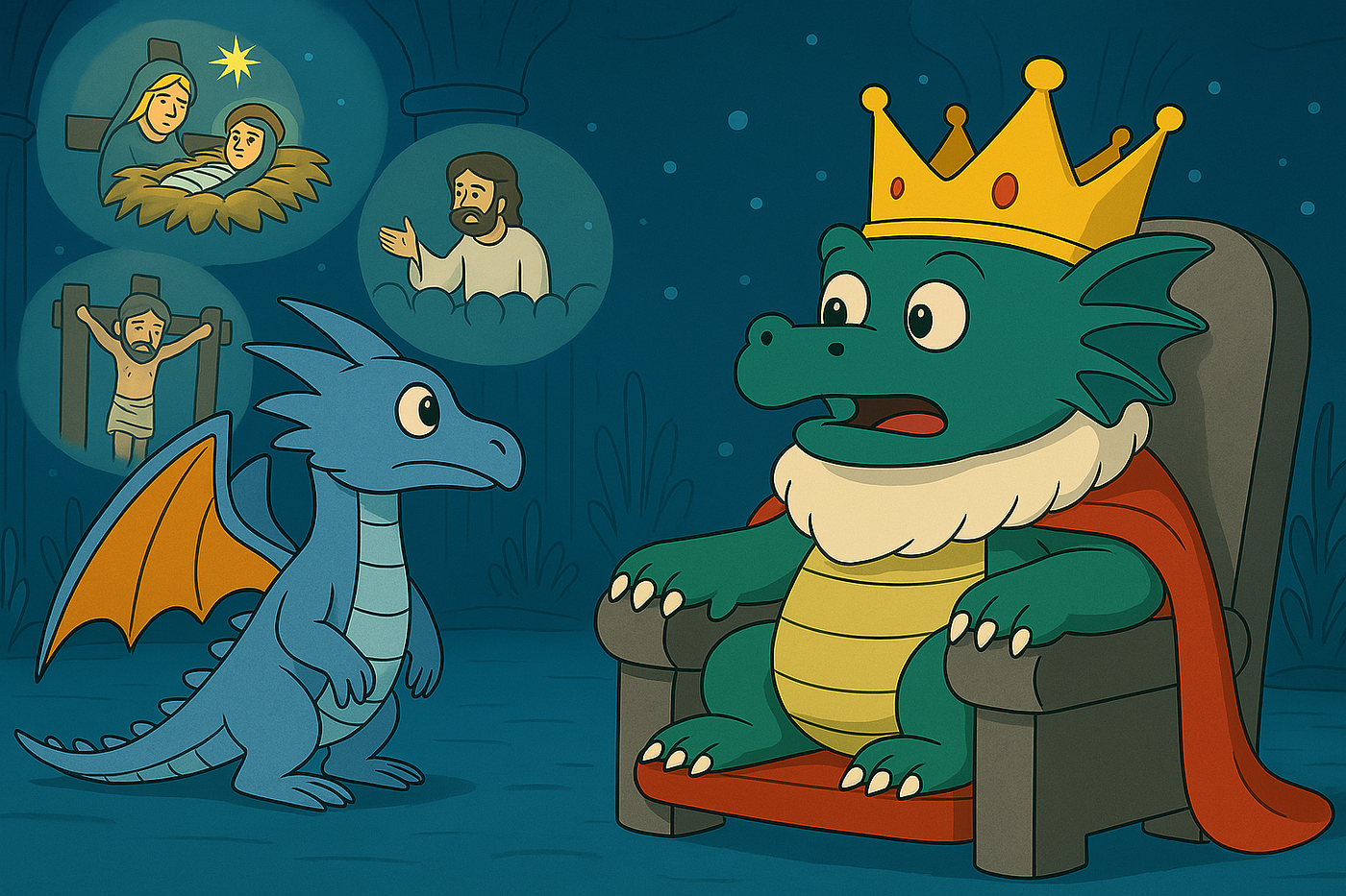 King Arthur Cartoon Dragon
