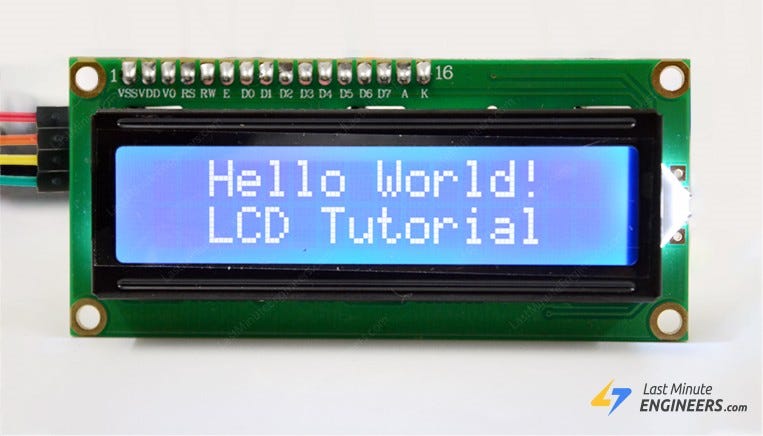Esp32 And I2c Lcd Example Esp32 Learning LCD Display Tutorial For