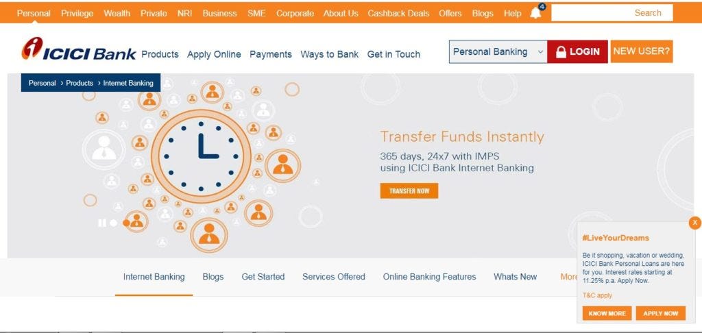Netbanking Icici Bank Outage Hits ICICI Bank Mobile, Net Banking;