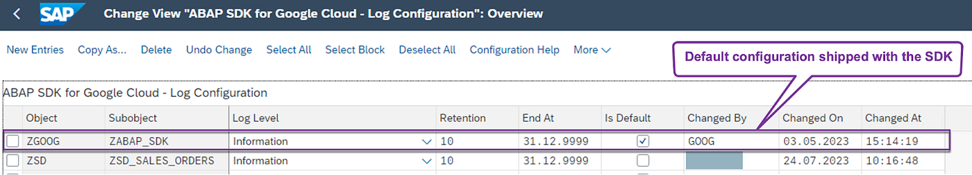 Application Logging in ABAP SDK for Google Cloud - SAP Community